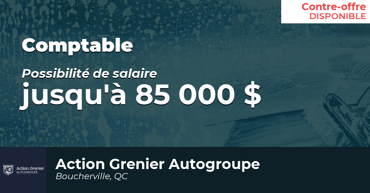 Emploi comptable à Boucherville - Action Grenier Autogroupe ...