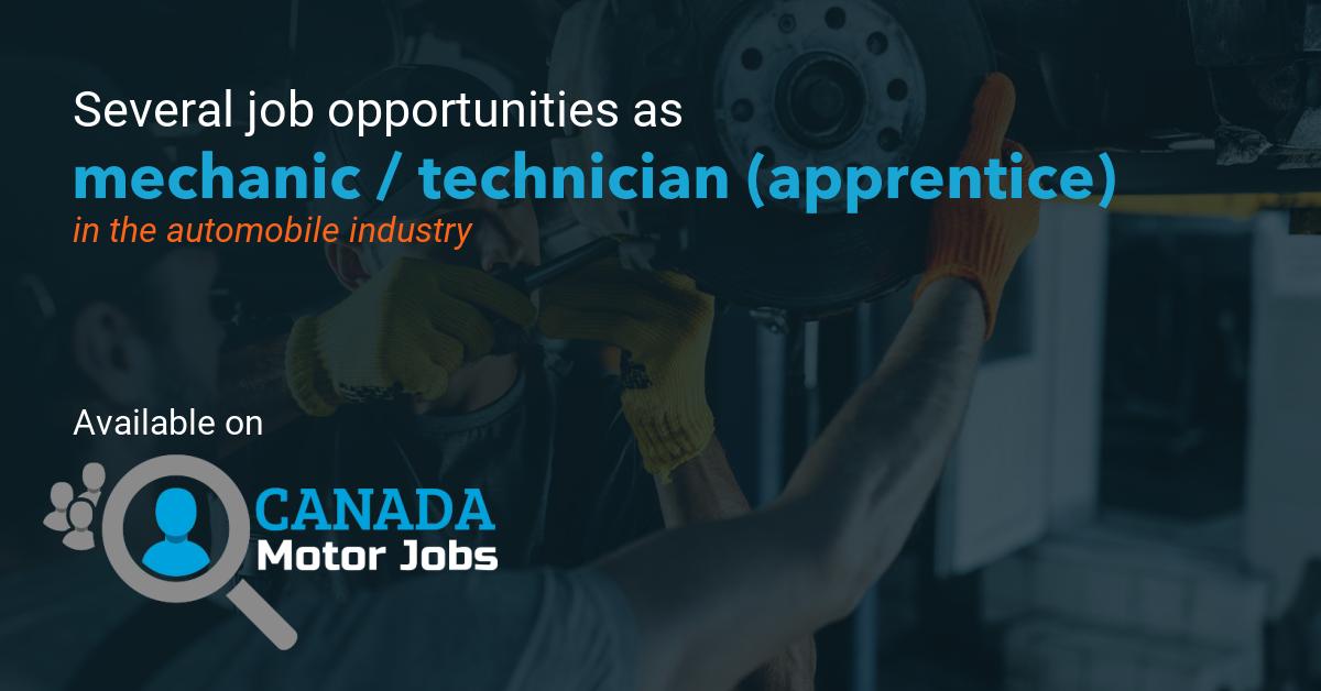 Mechanic / technician (apprentice) Jobs - of the automotive industry ...